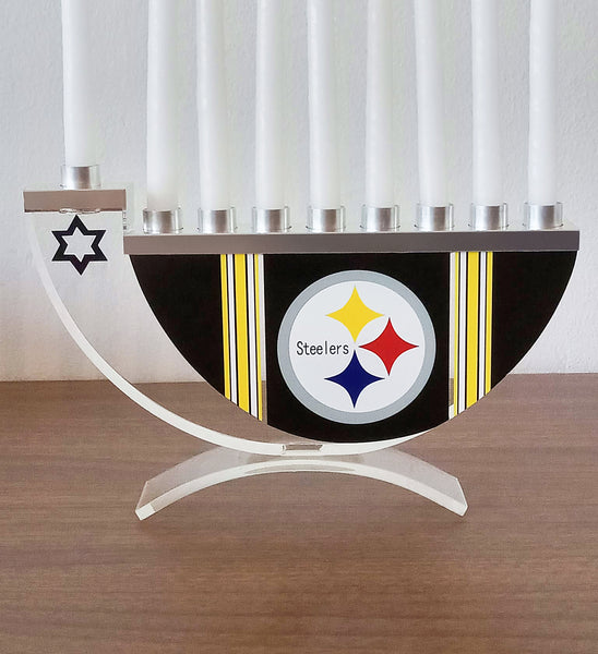 Pittsburgh Steelers Menorah - Football Menorah for Hanukkah – Sports ...